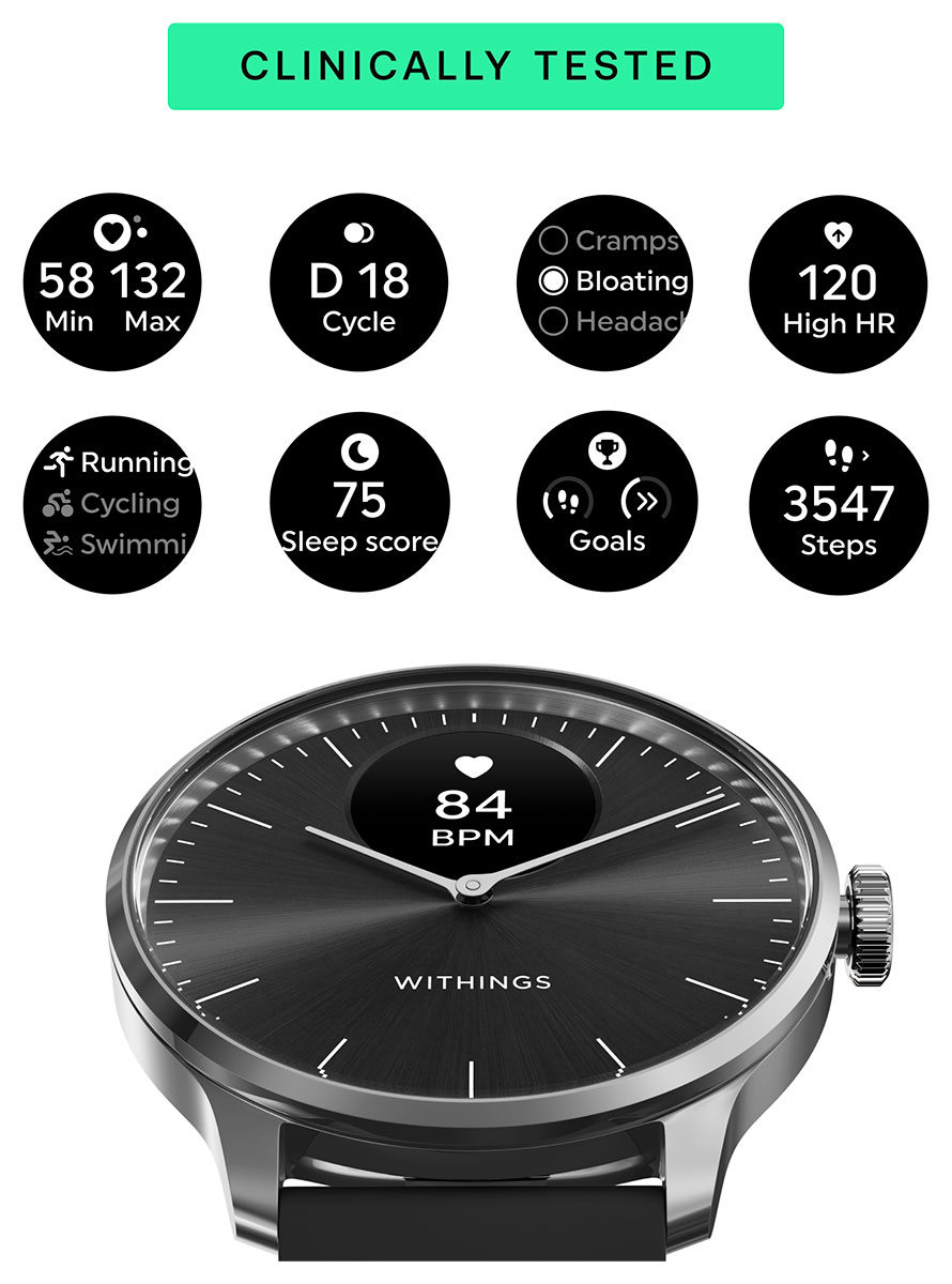 Withings ScanWatch Light - Black - watchesonline.com