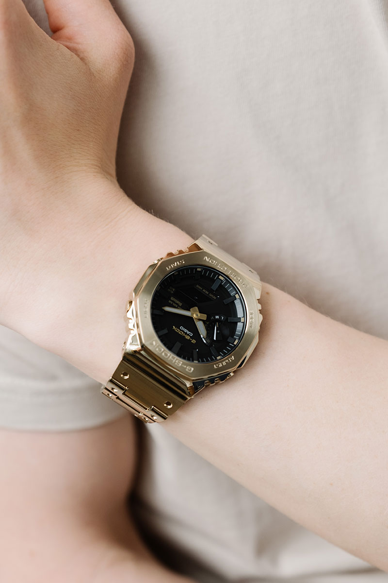 Casio G-Shock GM-B2100GD-9AER Full Metal CasiOak Gold - watchesonline.com