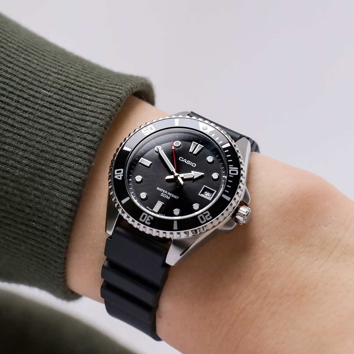 Casio Duro black bio-resin MDV-10-1A1VEF - watchesonline.com