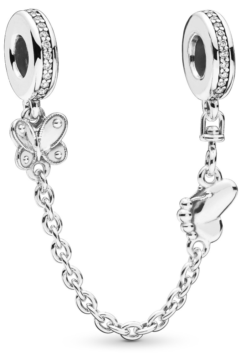 Pandora Decorative Butterflies Safety Chain 797865CZ - watchesonline.com