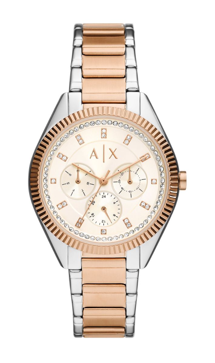 Armani Exchange Lady Giacomo two-tone Silver rose-gold AX5662 ...