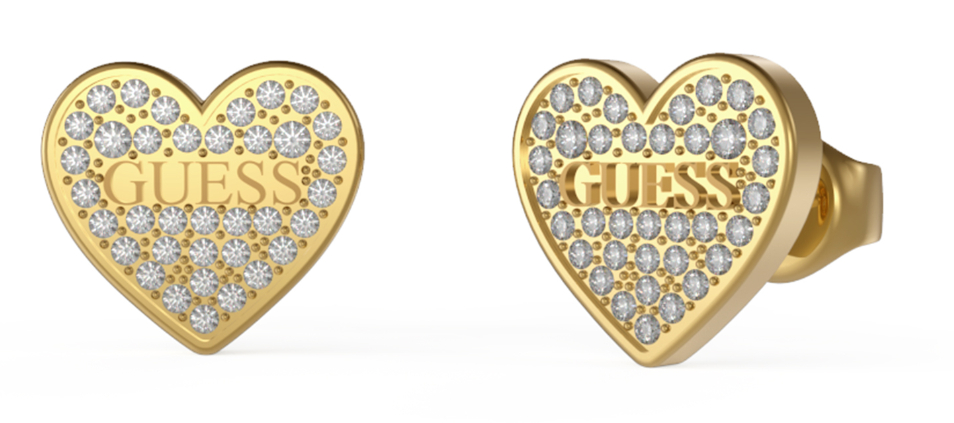 Guess earrings heart store