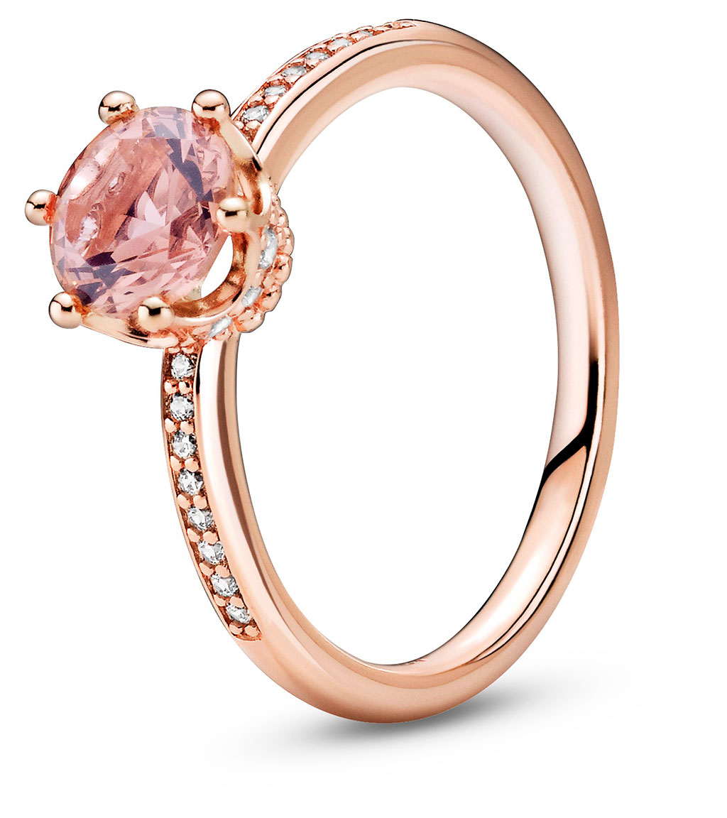 Pandora Pink Sparkling Crown ring 188289C01 - watchesonline.com