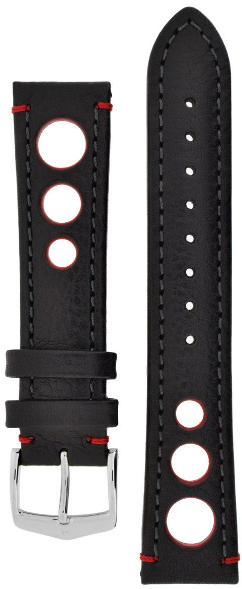 Hirsch Rally Black Leather Strap 051 02 0 52 - watchesonline.com