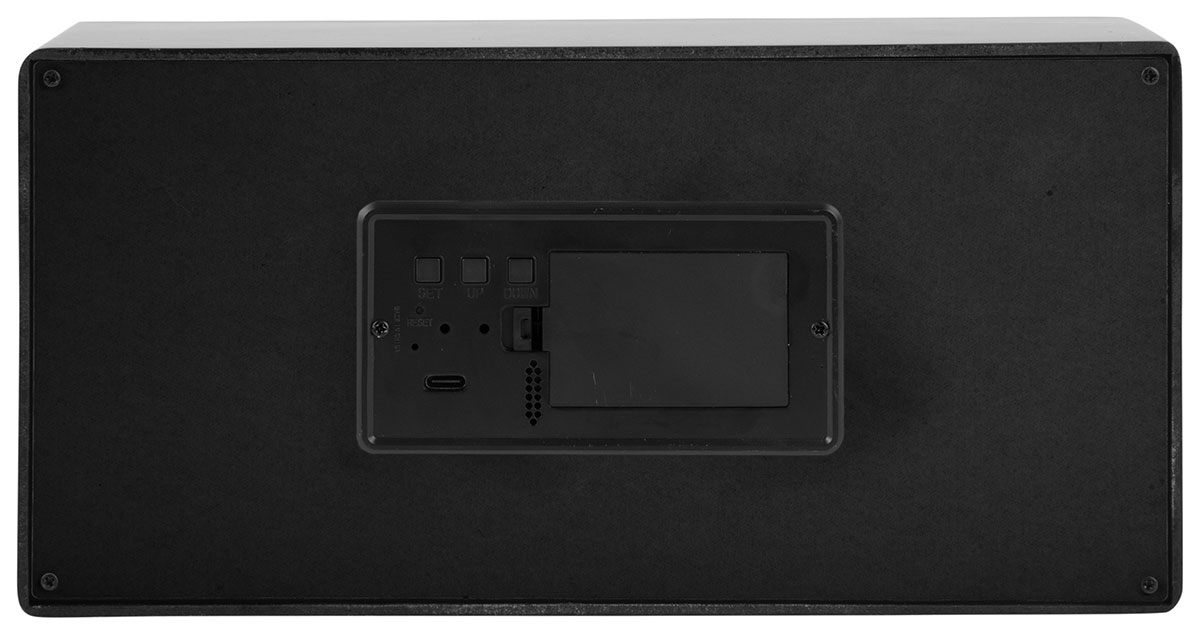 Karlsson Boxed LED Black Alarm Clock KA5868BK - watchesonline.com