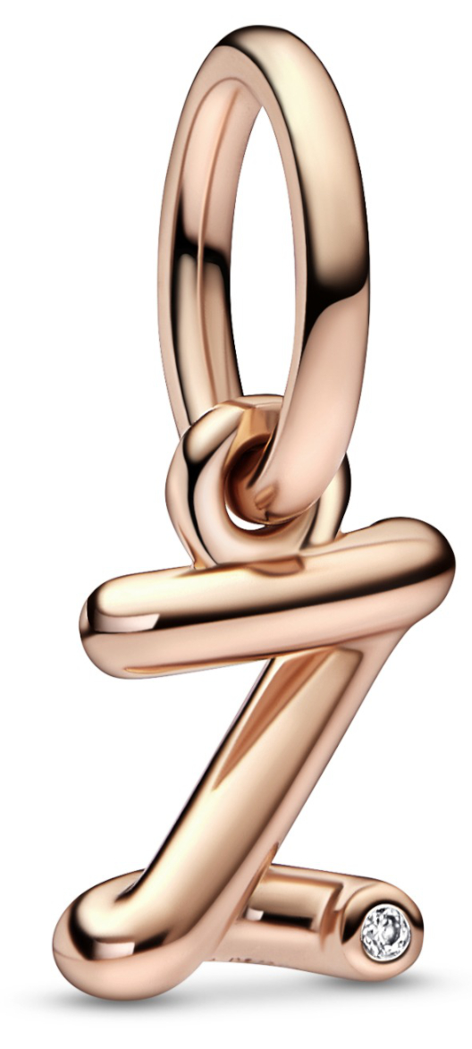Pandora Moments Letter e Script Alphabet initial jewelry charm ...