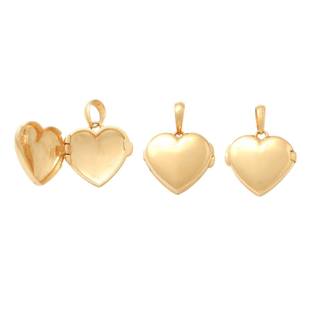 Lykka Hearts gold heart pendant 10 mm - watchesonline.com